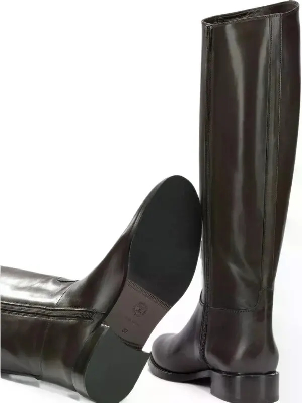 MARETTO Knee-high Leather Boots - Brown