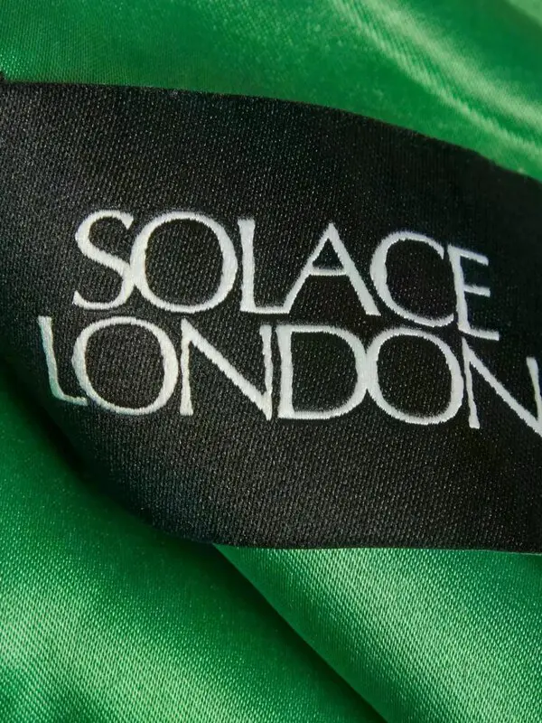 Solace London Lenna Plissé Midi Dress