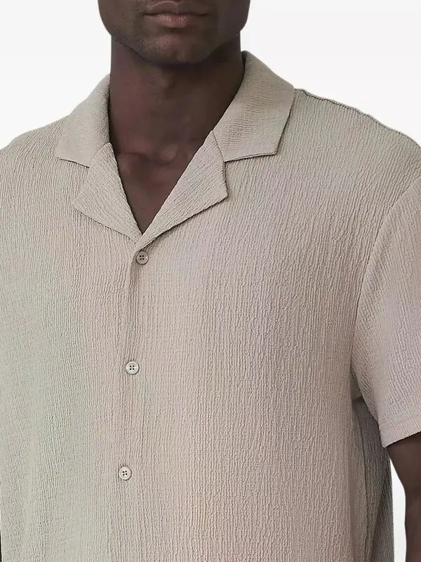 MAUVAIS Textured Short-sleeve Shirt