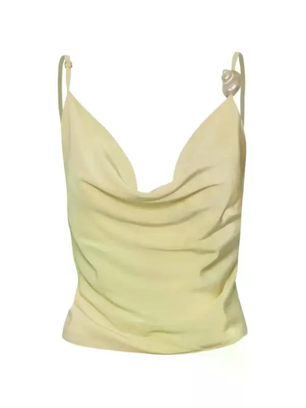 BAOBAB Shell-detail Draped Tank Top - Yellow