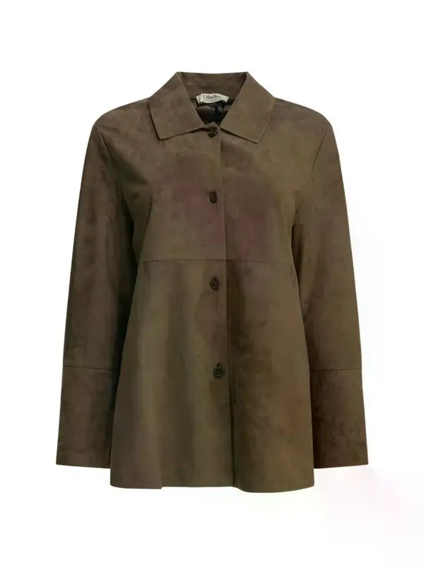 Max Mara Lambskin Coat - Brown