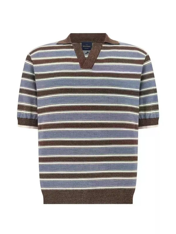 Paul & Shark Striped-knit Polo Shirt