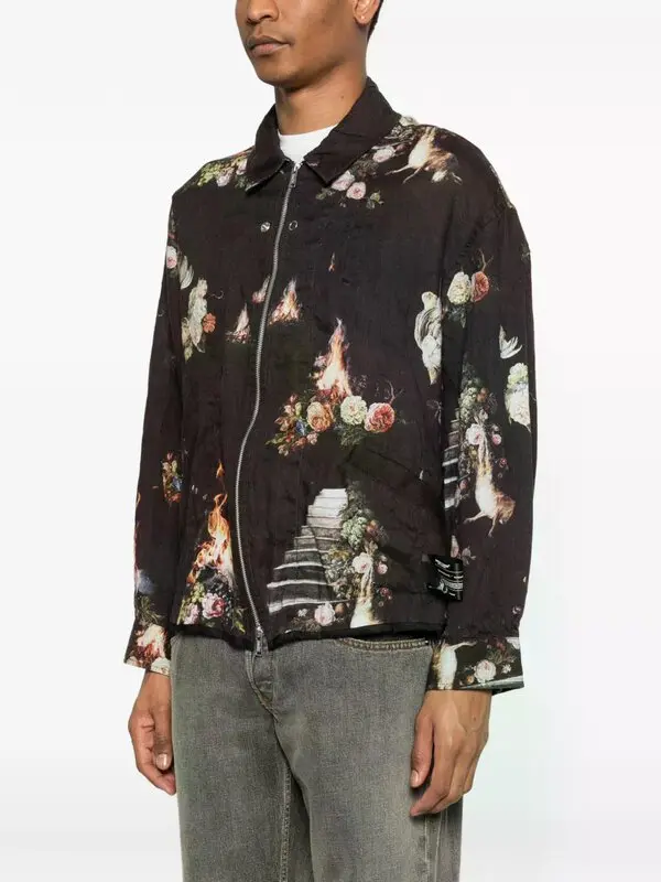 Undercover Floral Print Zip Jacket