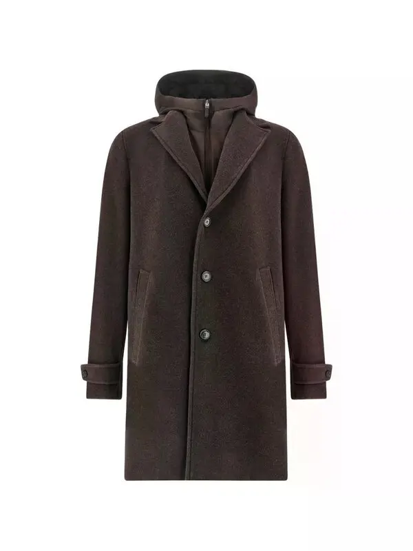 Paul & Shark Hooded Wool Coat