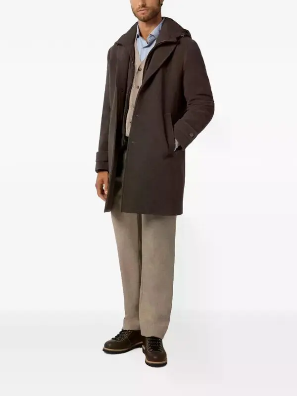 Paul & Shark Hooded Wool Coat