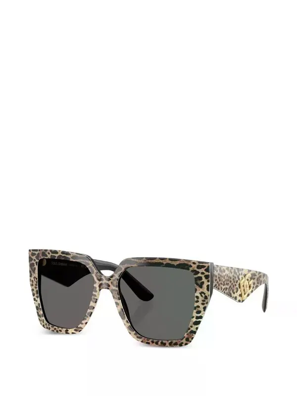 Dolce & Gabbana Leopard Square Sunglasses