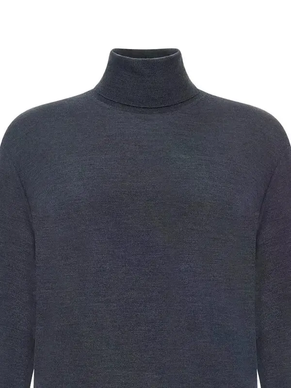Paul & Shark Roll-neck Merino Sweater - Blue