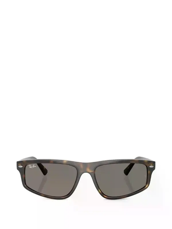 Ray-ban Havana Rectangle-frame Sunglasses