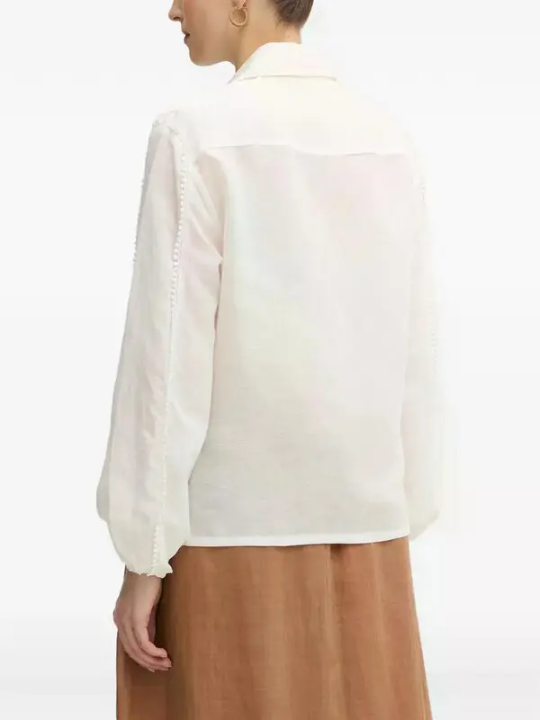 SILVIAN HEACH Farin Pompom-detail Collared Shirt