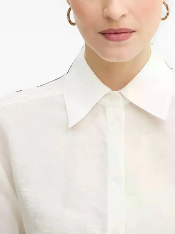 SILVIAN HEACH Farin Pompom-detail Collared Shirt
