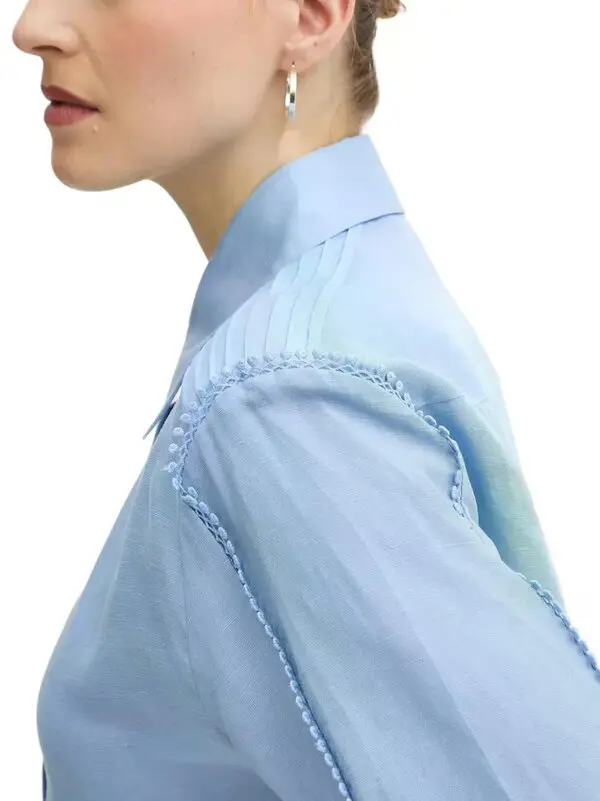 SILVIAN HEACH Details-trim Shirt - Blue