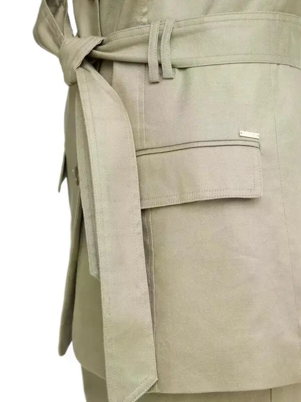 Guess Tailored Belted Linen Blazer