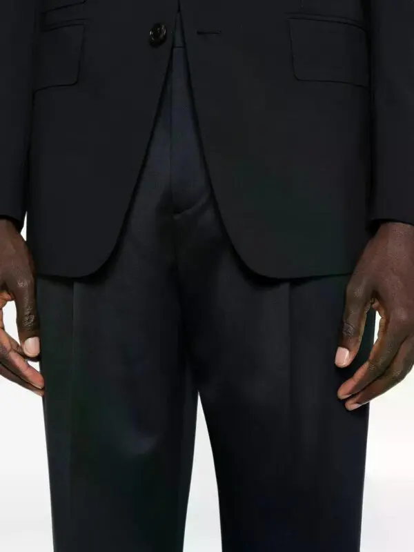 LARDINI Pleated Straight-leg Trousers