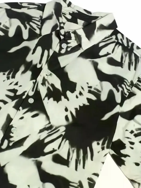 CIARAN Cc1 Motion-print Shirt - Black