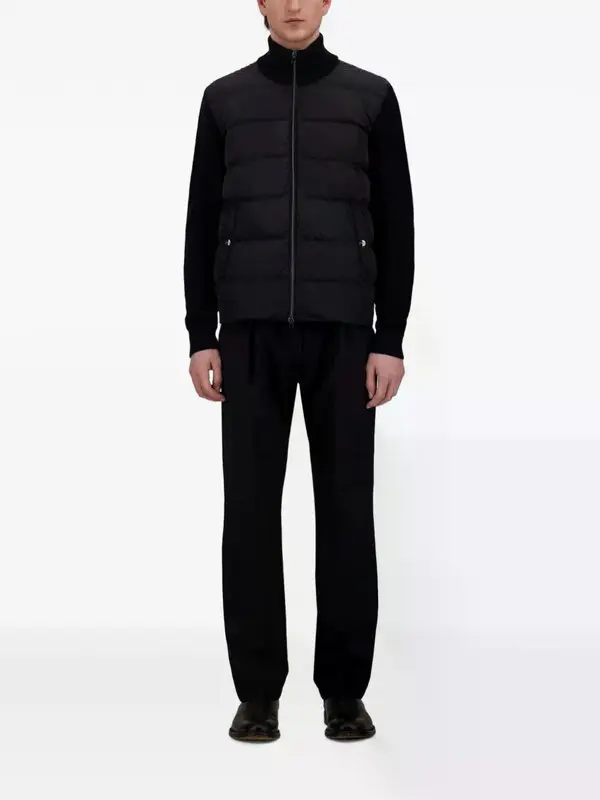 Herno Waffle-knit Padded Cardigan