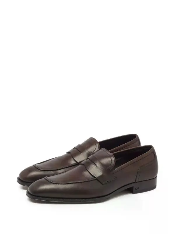 Dsquared2 Leather Loafers - Brown