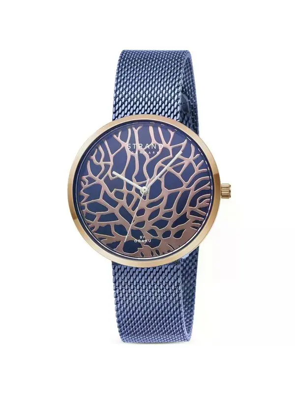 OBAKU Tangle Mesh 35mm Watch - Blue