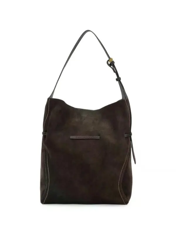 GIANNI CHIARINI Large Sienna Suede Tote Bag - Brown