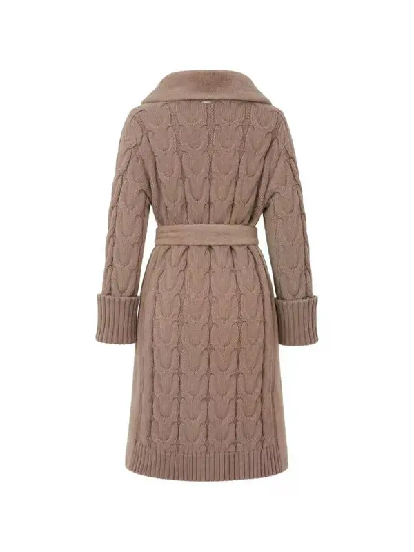Guess Ludovica Cable-knit Coat
