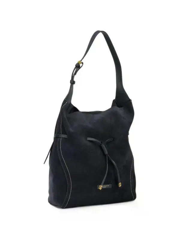 GIANNI CHIARINI Sienna Drawstring Suede Shoulder Bag