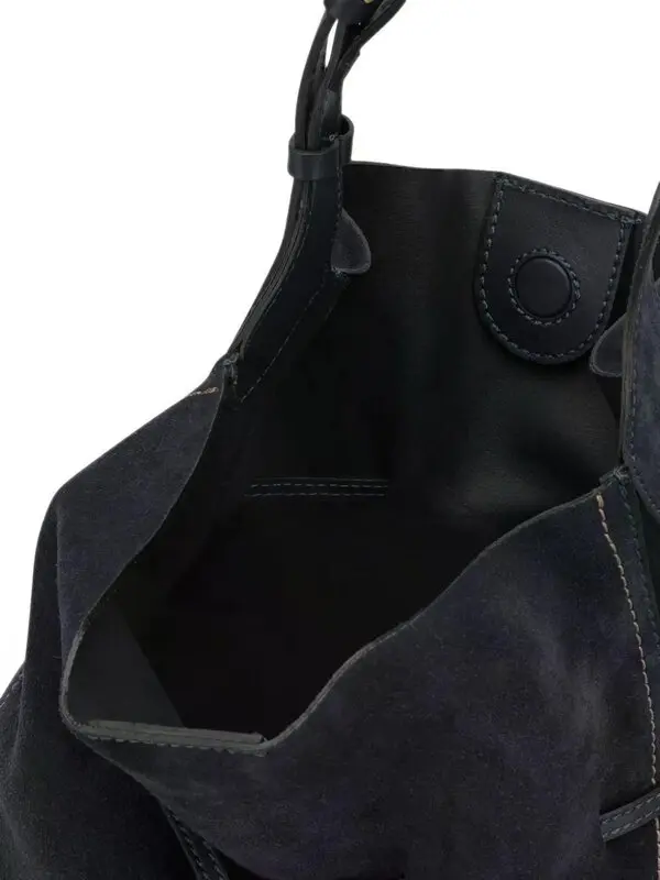 GIANNI CHIARINI Sienna Drawstring Suede Shoulder Bag