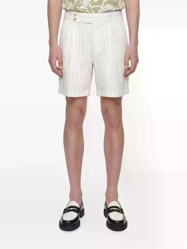 HED MAYNER Pinstriped Wool Shorts