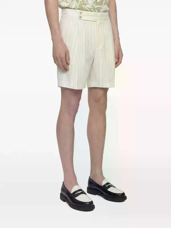 HED MAYNER Pinstriped Wool Shorts
