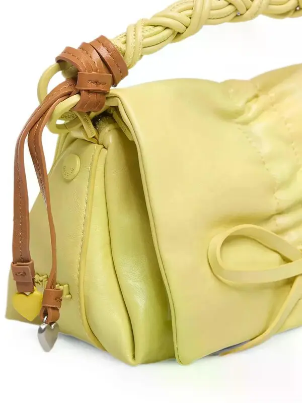 Desigual Small Braided-handle Bow-detail Handbag