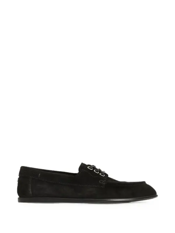 Dolce & Gabbana Derby Shoes In Split - Black