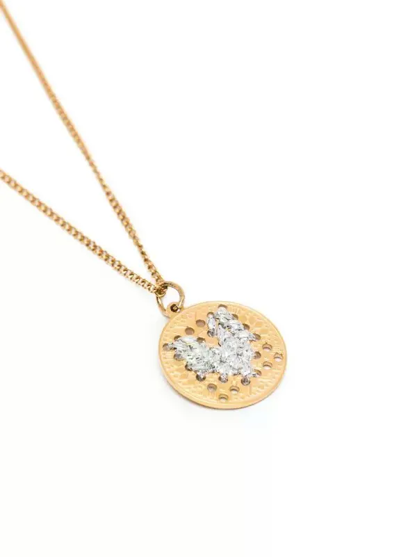 L'EIGHT STUDIO Heart And Coin Necklace
