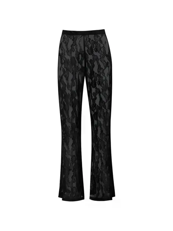 BAOBAB Porto Flared Lace Trousers - Black