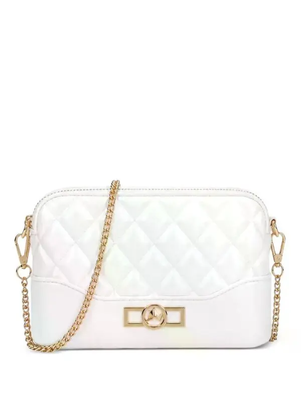 MARC ELLIS Quilted Chain-link Shoulder Bag - White