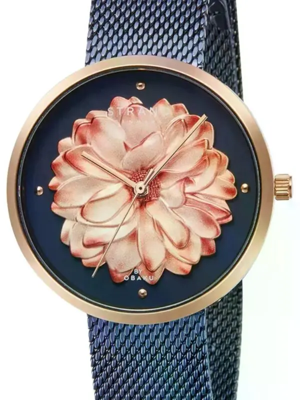 OBAKU Blossom Mesh 35mm Watch - Pink