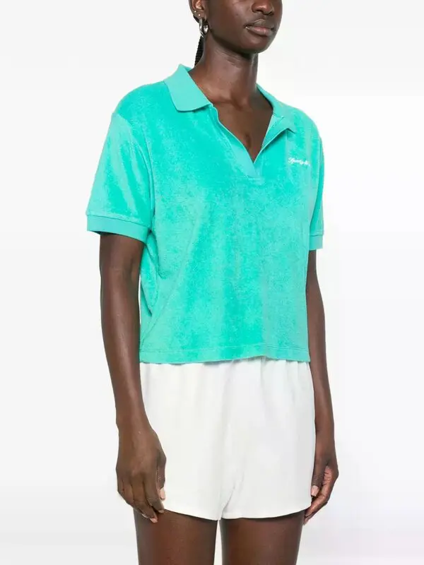 SPORTY & RICH April Logo-embroidered T-shirt