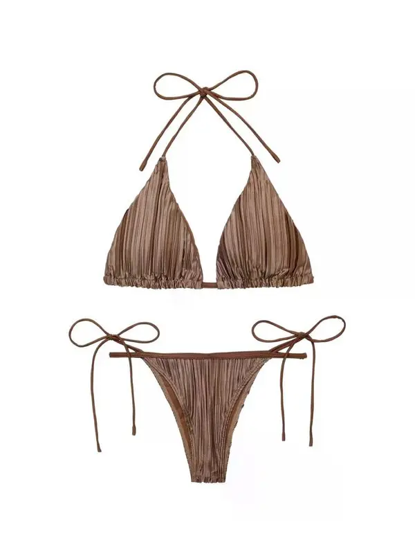 ELEGANCIA Coco Pleated Triangle Bikini
