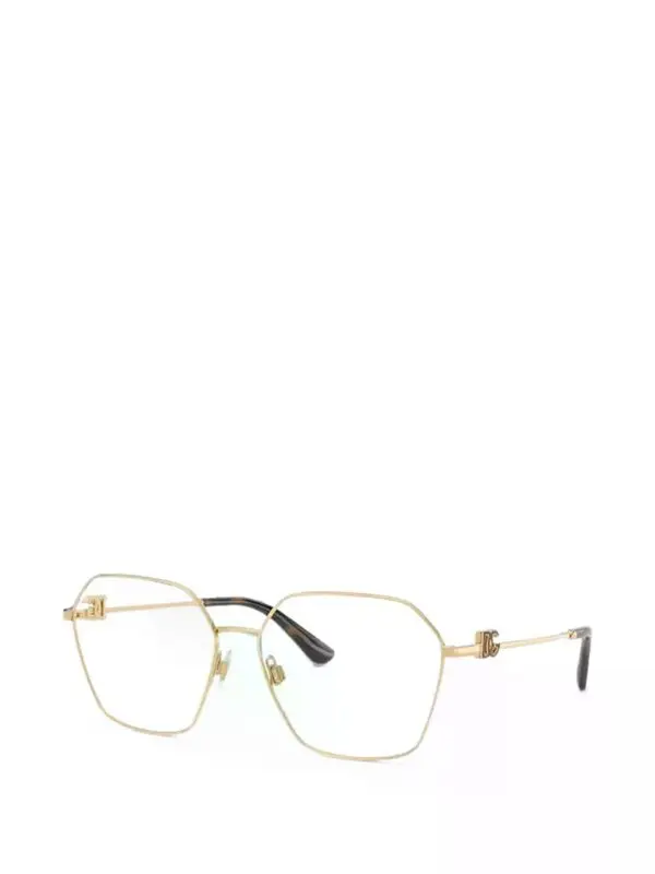 Dolce & Gabbana Geometric-frame Dg-logo Glasses