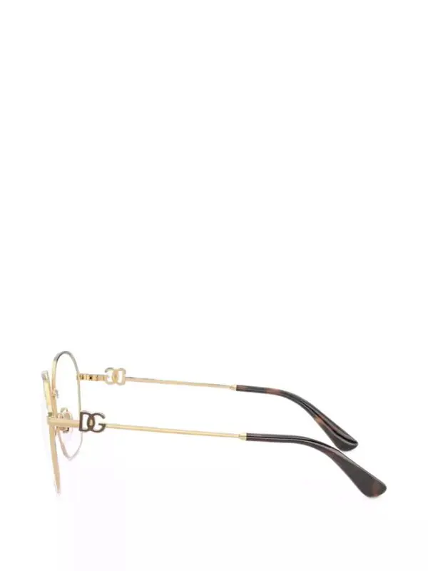 Dolce & Gabbana Geometric-frame Dg-logo Glasses