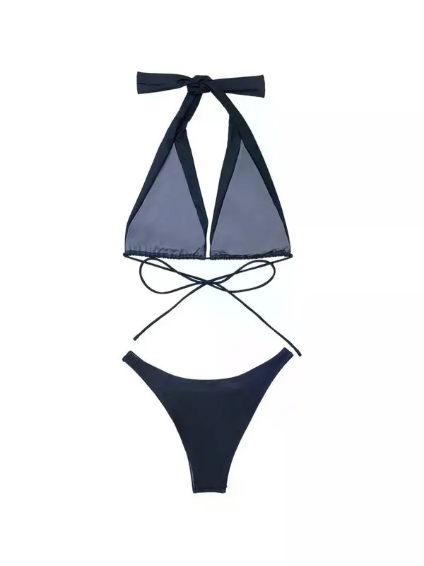 ELEGANCIA Midnight Halterneck Bikini - Blue