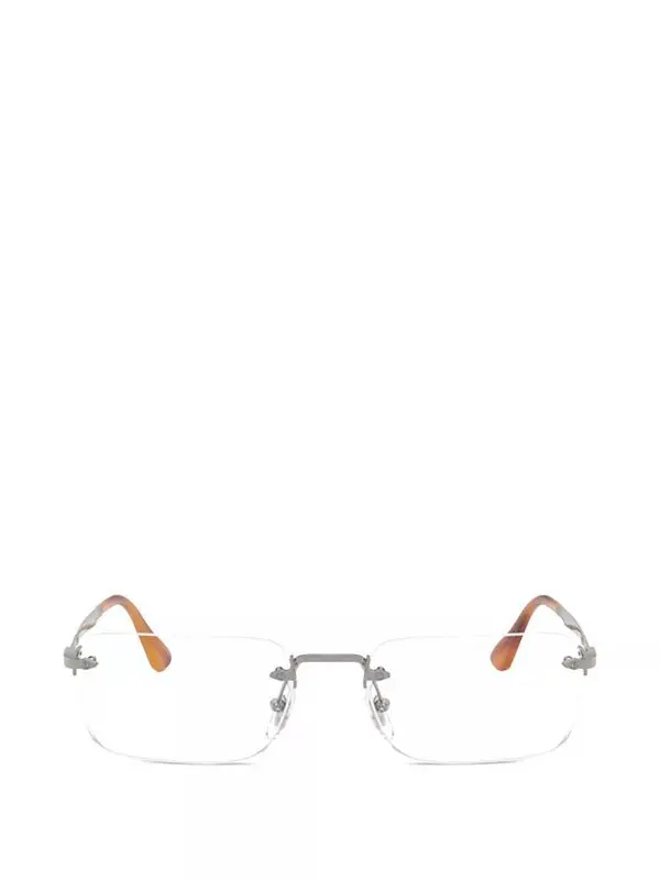 Persol Luc Rimless Rectangle-frame Glasses - Grey
