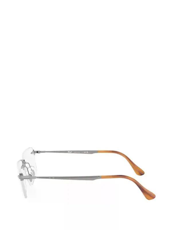 Persol Luc Rimless Rectangle-frame Glasses - Grey