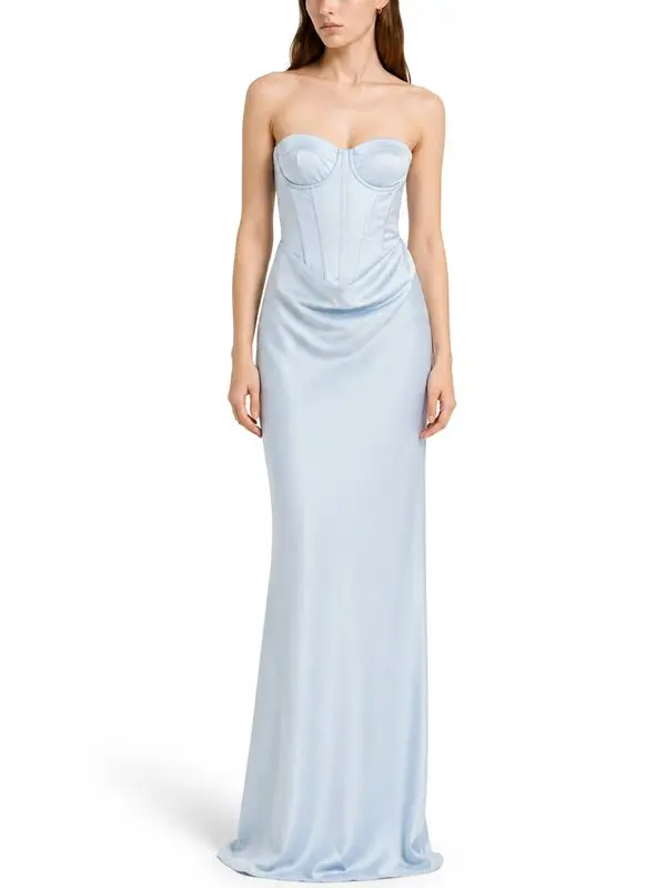 ROTATE BY BIRGER CHRISTENSEN Abito In Satin Con Corsetto