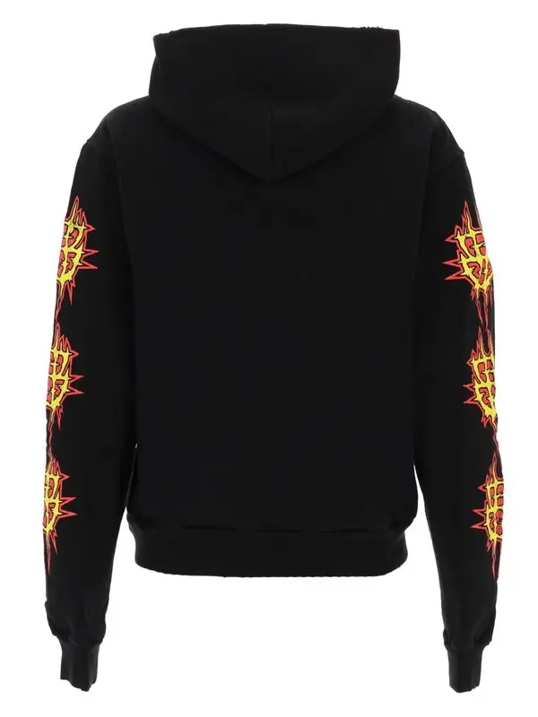 Balenciaga Logo Print Cotton Hoodie