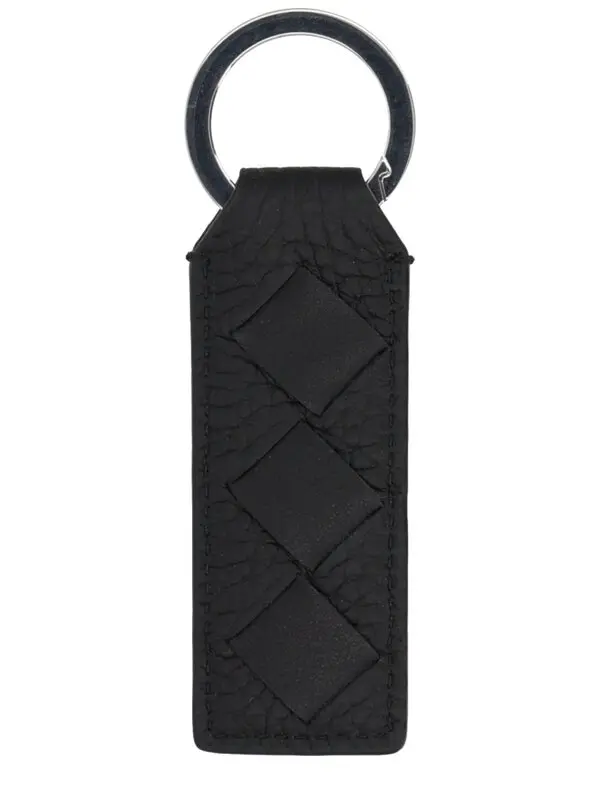 Bottega Veneta Keychain Tab - Black