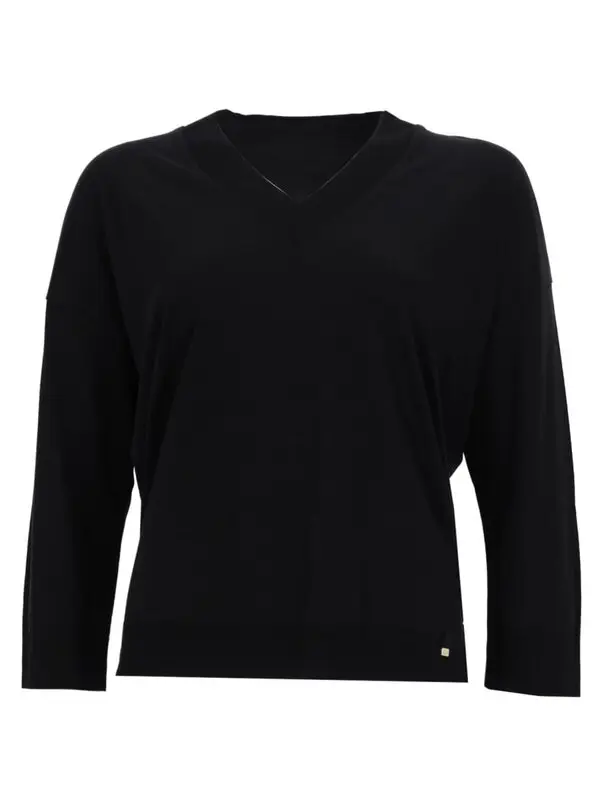 Herno V-neck T-shirt - Black