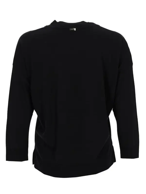 Herno V-neck T-shirt - Black
