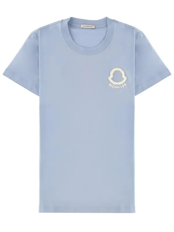 Moncler Embroidered Logo T-shirt - Multicolor