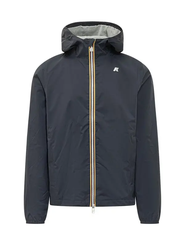K-WAY Stretch Jacket With Hood And Zip - Blue Depth