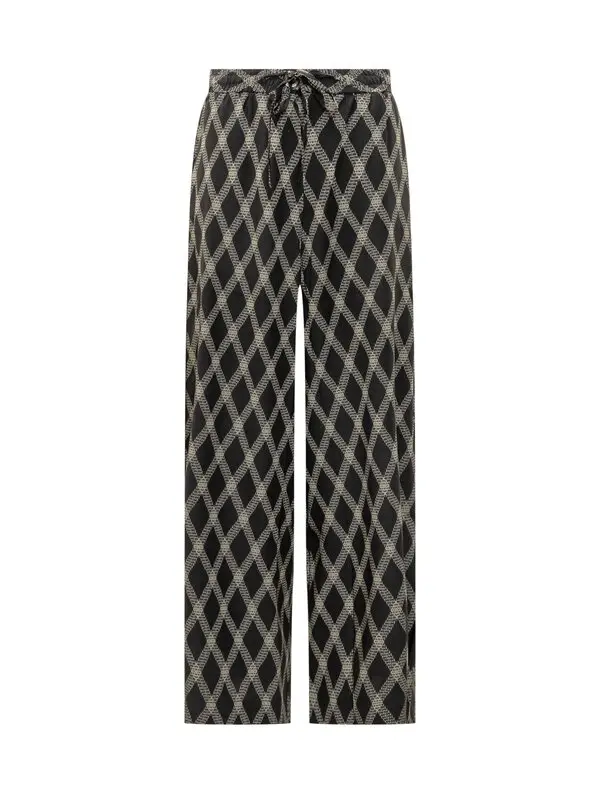PIERRE-LOUIS MASCIA Diamond Pattern Trousers - Nero