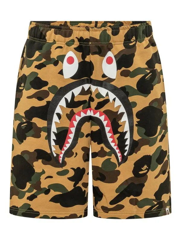A BATHING APE 1st Camo Sweatshorts - Yellow