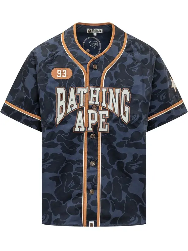 A BATHING APE Solid Camo Short Sleeve Shirt